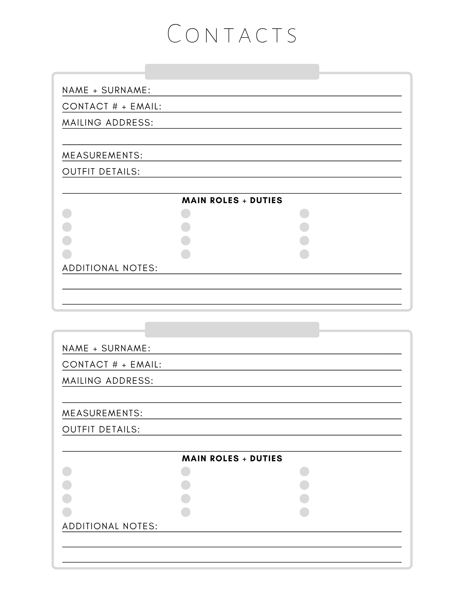 Wedding Party Templates – Your Bridal Bestie